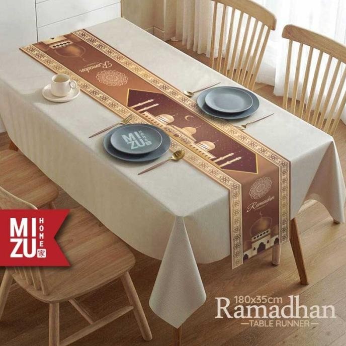 Jual Mizu Ramadhan Table Runner Tak Meja Makan Tamu Panjang Lebaran ...