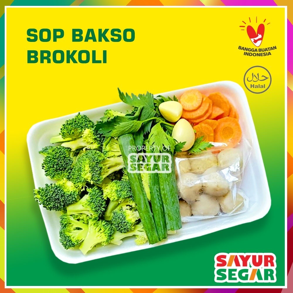 Jual Paket Sayur SOP BAKSO BROKOLI [1 Pack] SIAP MASAK - Ready to Cook ...