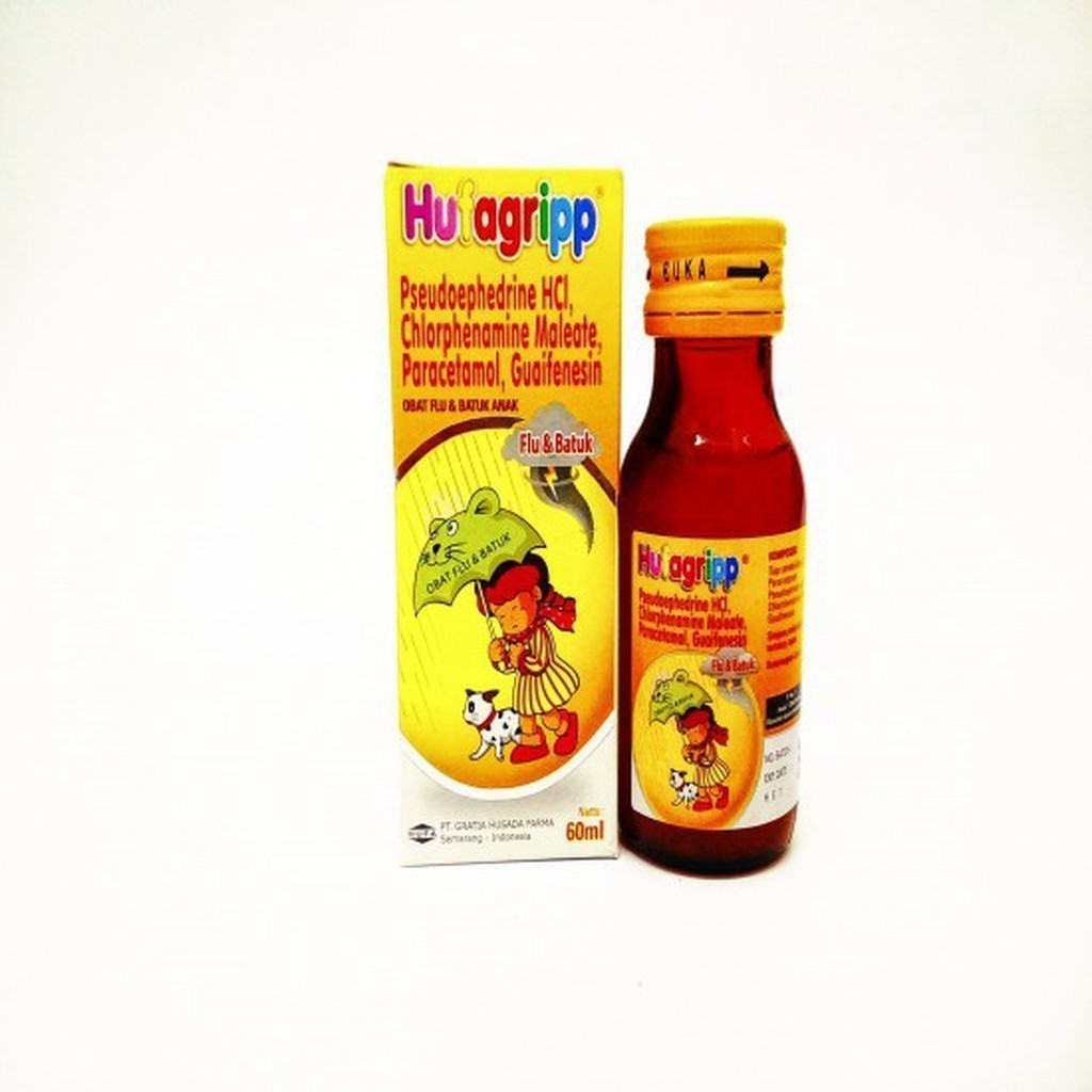 Jual Hufagrip TMP (Merah) Menurunkan Demam dan Sakit Kepala (60 ml ...