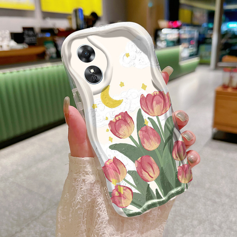 Jual Casing Hp OPPO A17 A17K Case pola taman cantik Casing HP ganda ...