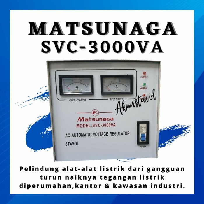 Jual HARGA DISC - Stavolt Matsunaga SVC-3000VA - Stabilizer Listrik ...