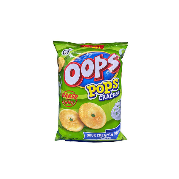 Jual OOPS POPS CRACKER SOUR CREAM & ONION 80G | Shopee Indonesia