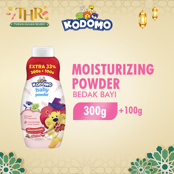 Jual Kodomo Baby Powder Bedak Bayi Moisturizing Powder Pink Botol 300 ...