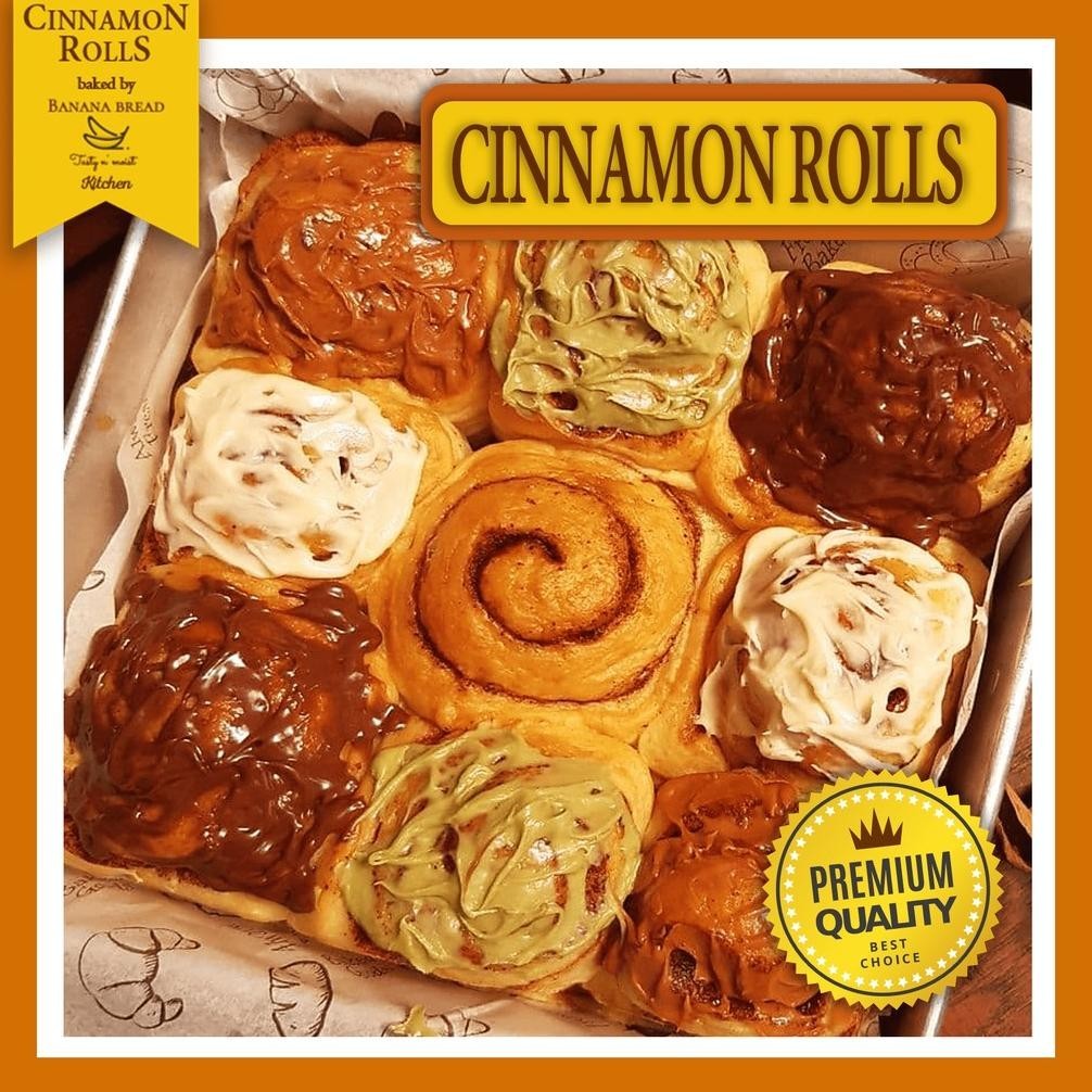 Jual Ready>>> Cinnamon Rolls Roti Gulung Kayu Manis Cinamon Roll Isi 9 ...