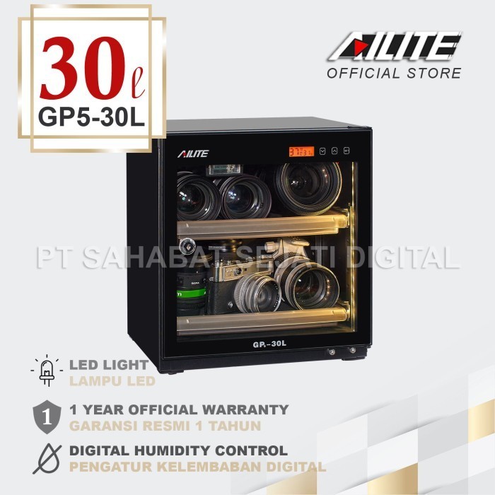 Jual Dry Box Dry Cabinet Ailite Gp5-30L Digital Drybox Drycabinet 30 ...