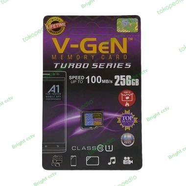 Jual V-Gen 256Gb Original Micro Sd Vgen Memory Card Class 10 Turbo ...