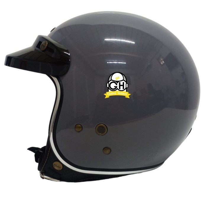Jual HELM GO RETRO NJS NR-80S SOLID ORIGINAL PREMIUM FREE PET NJS | Shopee Indonesia