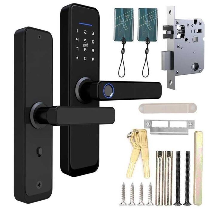 Jual SMART DOOR LOCK FINGERPRINT WIFI HANDLE GAGANG PINTU SIDIK JARI X2 ...