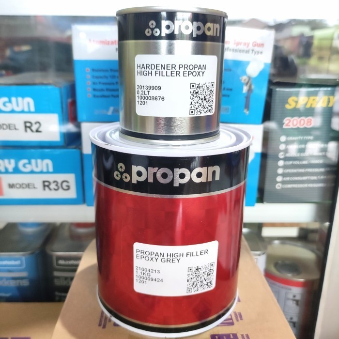 Jual EPOXY PU PROPAN FILLER GREY/WHITE/BLACK - EPOXI HITAM - ABU ...