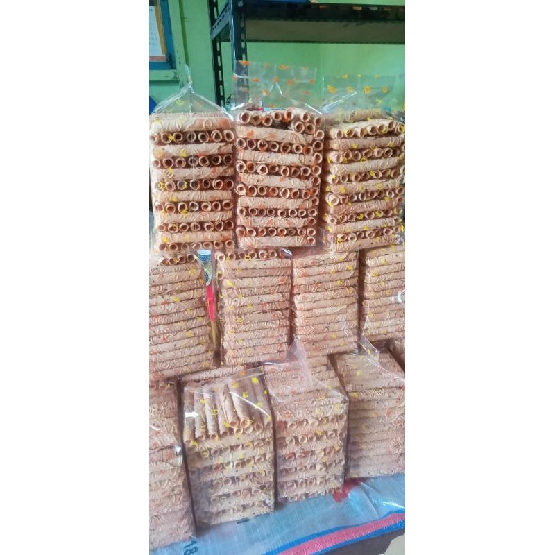 Jual snack semprong khas pontianak wijen & original berat 500 gram ...