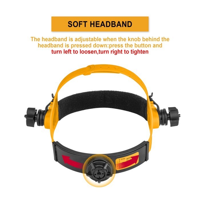 Jual Helm Kedok Las Otomatis Welding Auto Dark Full Face Mask Ingco ...