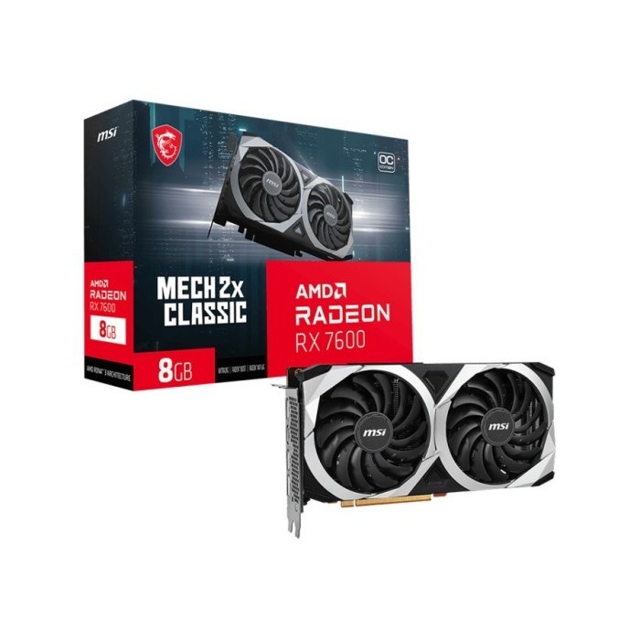 Jual Msi Radeon Rx 7600 Mech 2X Classic Oc 8Gb Gddr6 | Shopee Indonesia