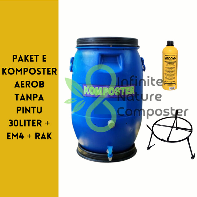 Jual Paket E Tong Komposter AEROB Tanpa Pintu 30 L + Em4 + Rak ...