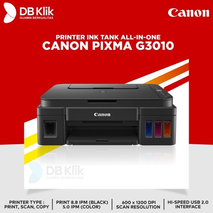 Jual Printer Canon Pixma G3010 Ink Tank All In One | Shopee Indonesia