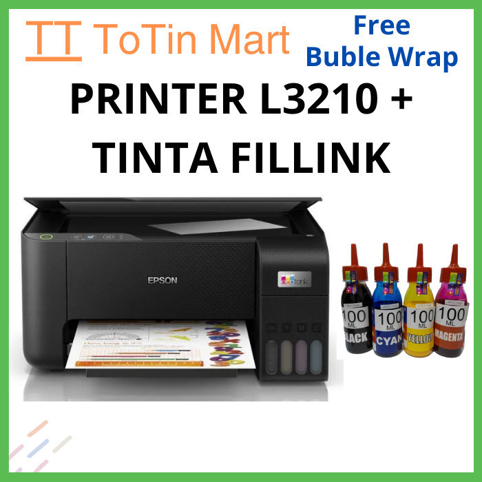Jual HARGA DISC - Printer EPSON L3210 tinta Fill Ink baru segel + Tinta ...