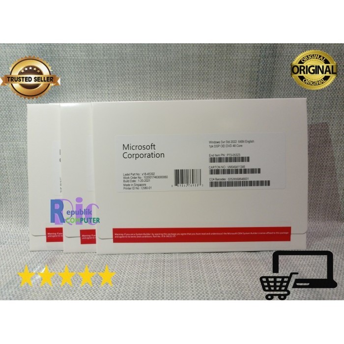 Jual Wind server 2022 standard 48 core pack life time duration | Shopee ...