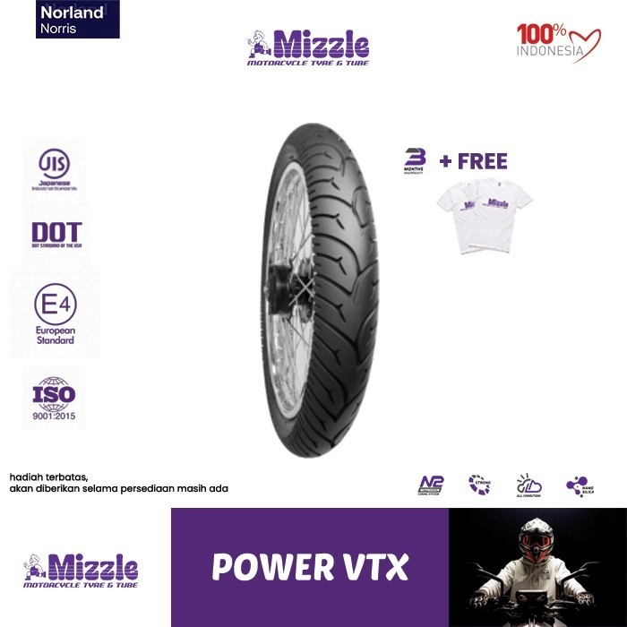 Jual Ban Motor Mizzle VTX 90/80-18 TubeType | Shopee Indonesia