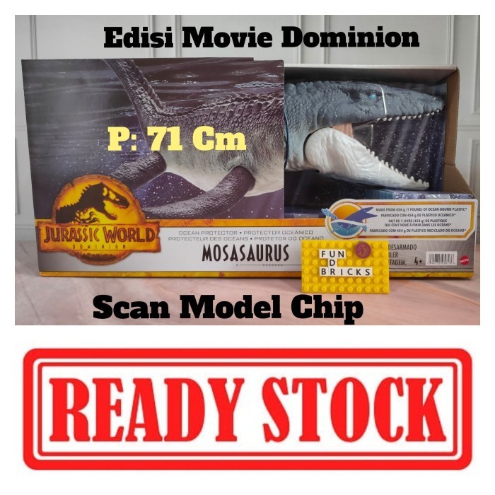 Jual Jurassic World Dominion Ocean Protector Mosasaurus Movie Mattel ...