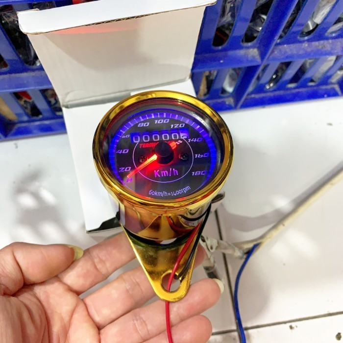 Jual Speedometer racing led twotone thailook 2tone pelangi 2,5 inch ...