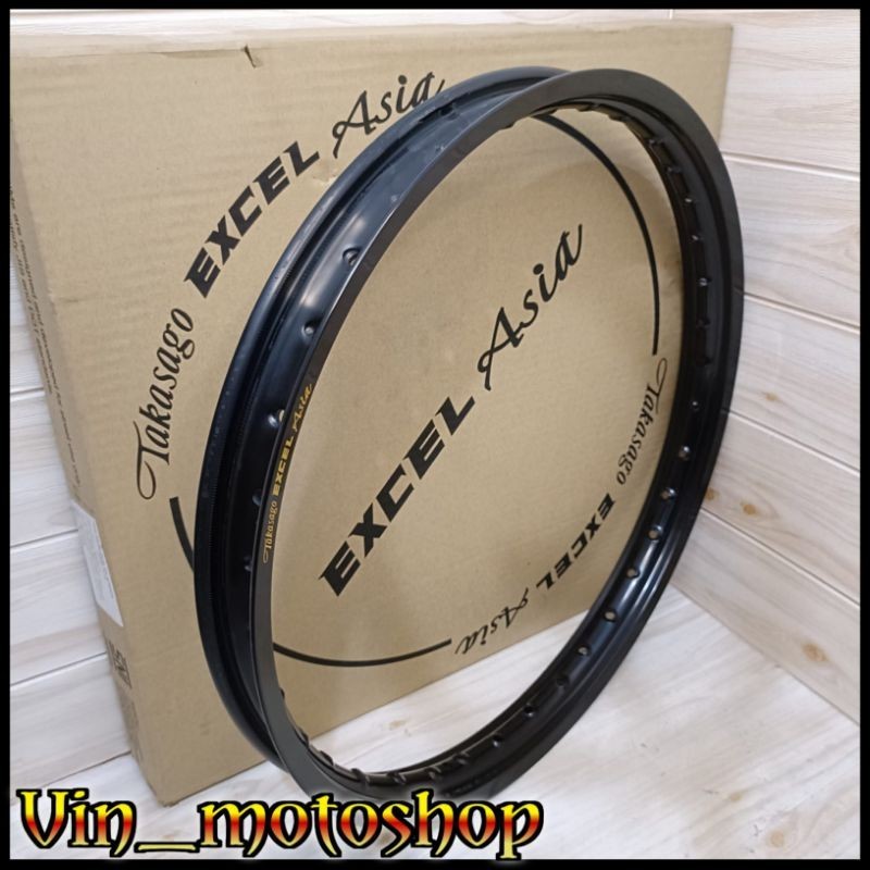 Jual Velg Takasago Excel Asia Ring 21 lebar 160 Hole 36 Hitam Glossy ...