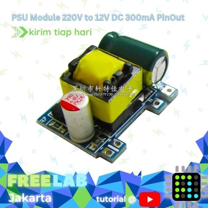 Jual 12V 300mA (3.5W) Isolated switch Power Supply Module AC DC 220V to ...