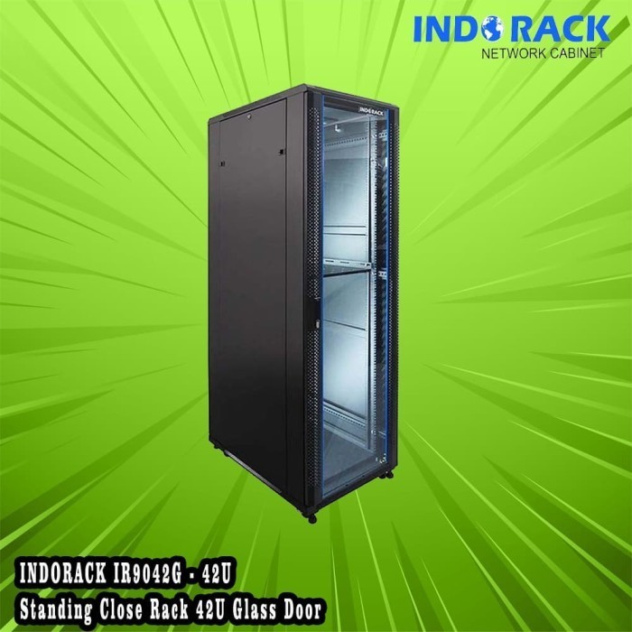 Jual Ree - Indorack Ir9042G Standing Close Rack 42U Glass Door ...
