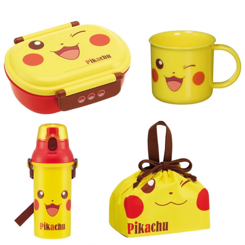 Jual Lunch Box Tempat Bento Set Series Japan Skater Anak Pokemon Pikachu Antibacterial Made In ...