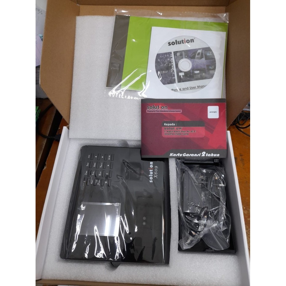 Jual SOLUTION X609 MESIN ABSEN WAJAH/Mesin Absensi Sidik Jari Solution ...