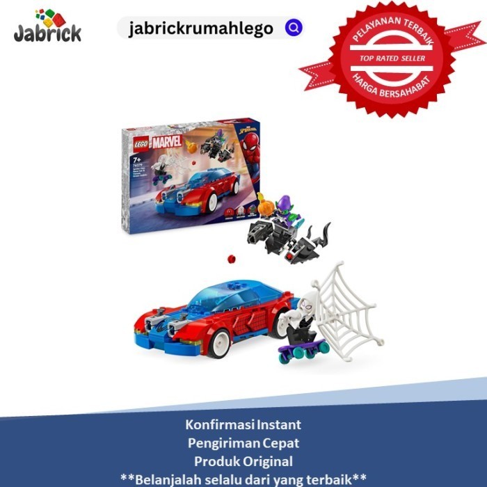 Jual TERBARU LEGO 76279 Marvel Spider-Man Race & Venom Goblin | Shopee ...