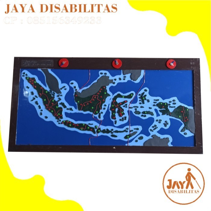 Jual Peta Peta Indonesia Timbul Alat Peraga Tunanetra Peraga Peta ...