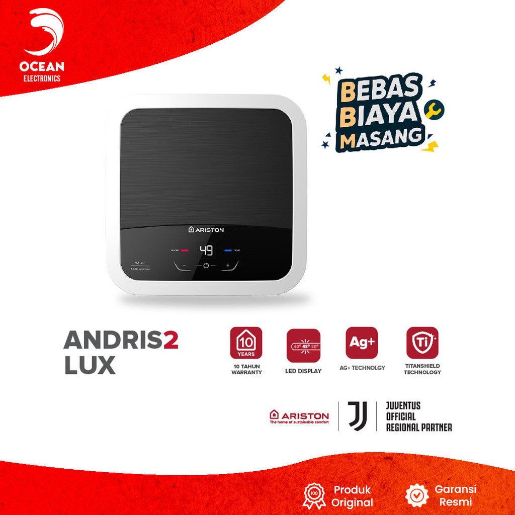 Jual Ariston Water Heater AN2 30 LUX-D 500W 30 Liter | Shopee Indonesia