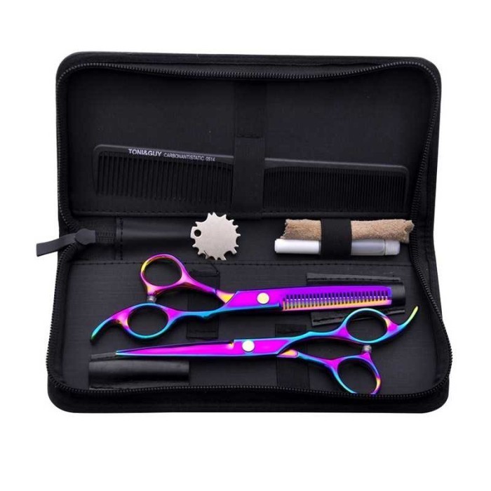 Jual Gunting Potong Rambut Set Alat Cukur Gunting Sasak Sisir Salon ...