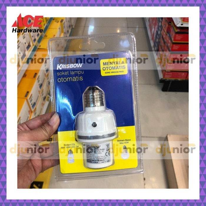 Jual Krisbow - Soket Lampu Otomatis / Fitting / Pitting / Light Sensor ...