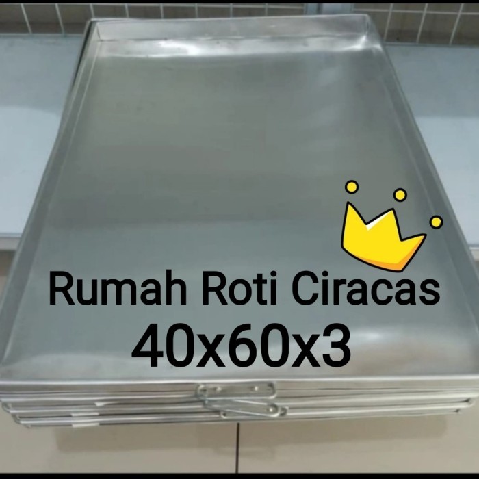 Jual LOYANG OVEN 40X60X3 KUKER TRAY UKURAN 40X60 ALMUNIUM BAKE CAKE ...