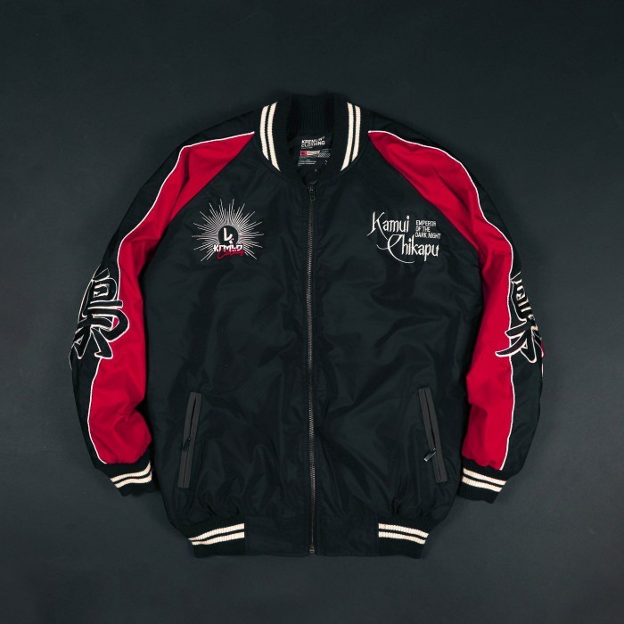 Jual Kremlin Sukajan Bomber Jacket - Kamui ( Red-Black ) | Shopee Indonesia