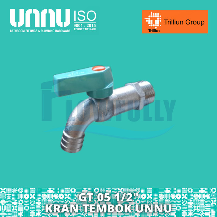 Jual KRAN TEMBOK UNNU GT05 1/2" KERAN AIR DINDING WUDHU BAK KAMAR MANDI ...