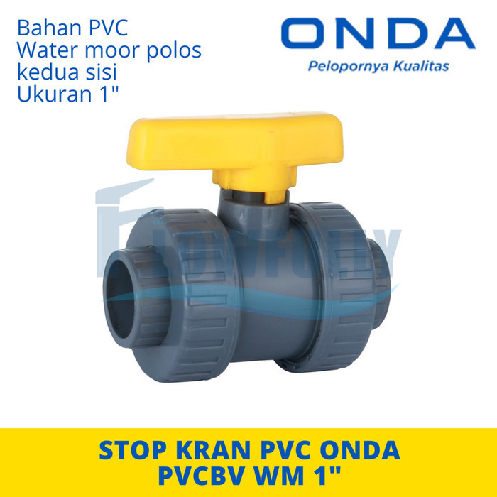 Jual STOP KRAN WATERMUR 1" ONDA PVCBV WM STOPKRAN UNION BALLVALVE ...