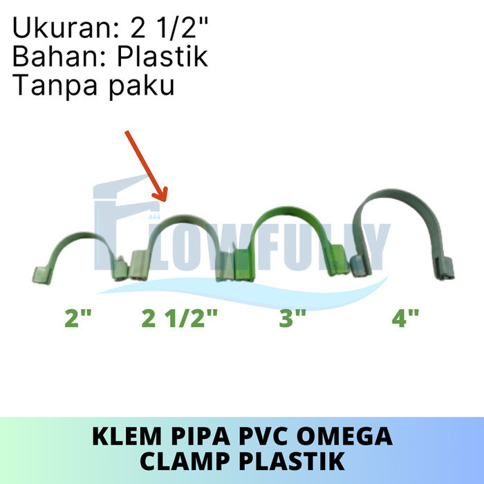 Jual KLEM CLAMP PIPA PVC 2 1/2 INCH ARROW PLASTIK 2,5 DIM | Shopee ...