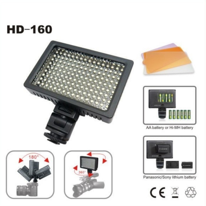 Jual Lampu LED Video Lighting HD-160 | Shopee Indonesia