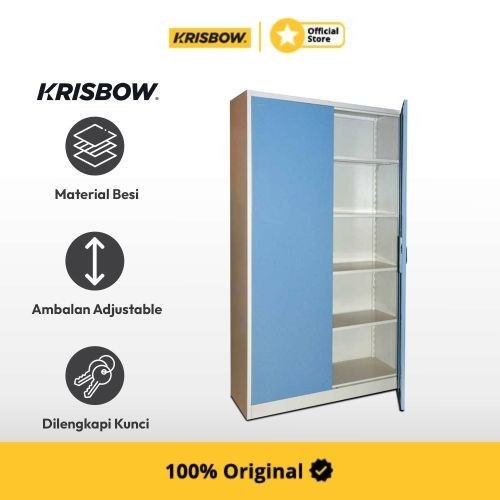 Jual Krisbow File Cabinet Lemari 2 Pintu - Biru | Shopee Indonesia
