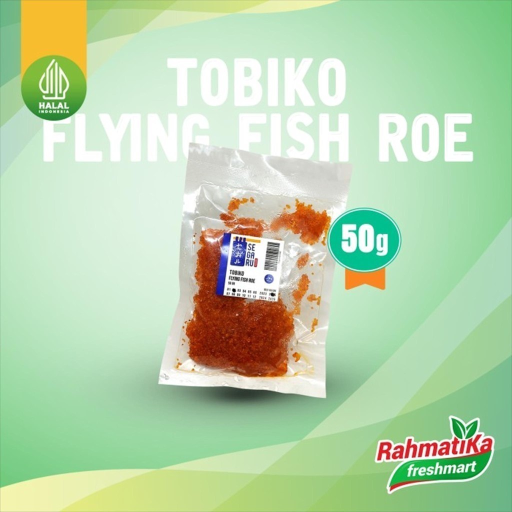 Jual Tobiko Orange Flying Fish Roe / Telur Ikan Sushi Halal 50 gram ...