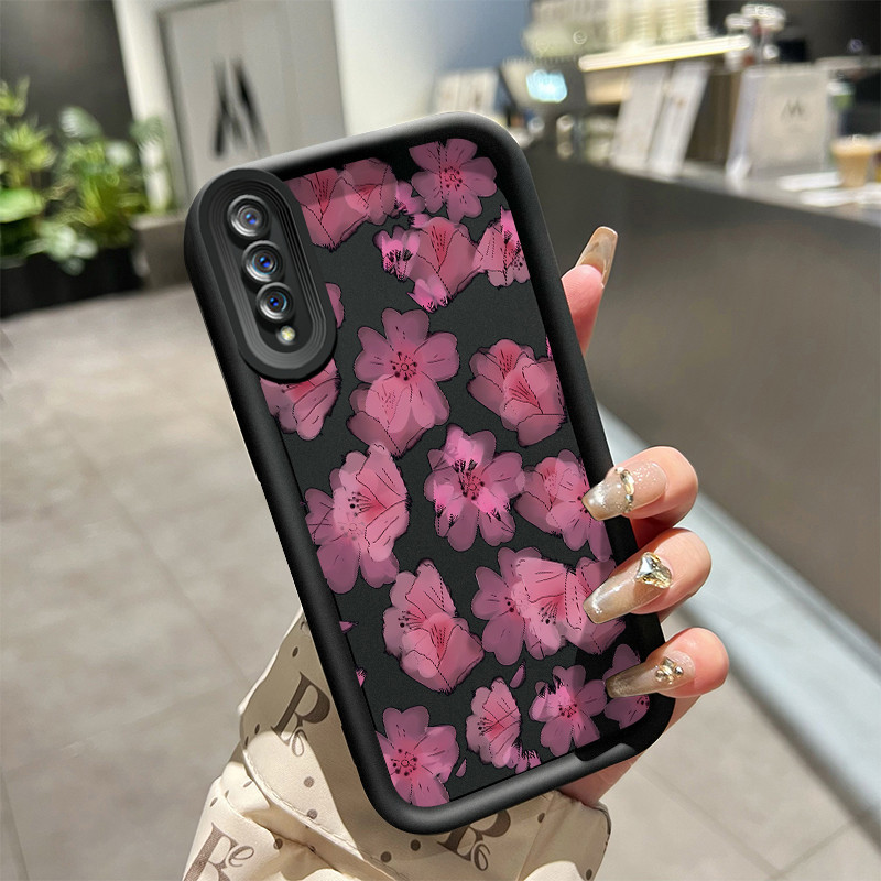 Jual Casing Hp VIVO S1 VIVO S1 Pro Case pola bunga persik bergaya ...