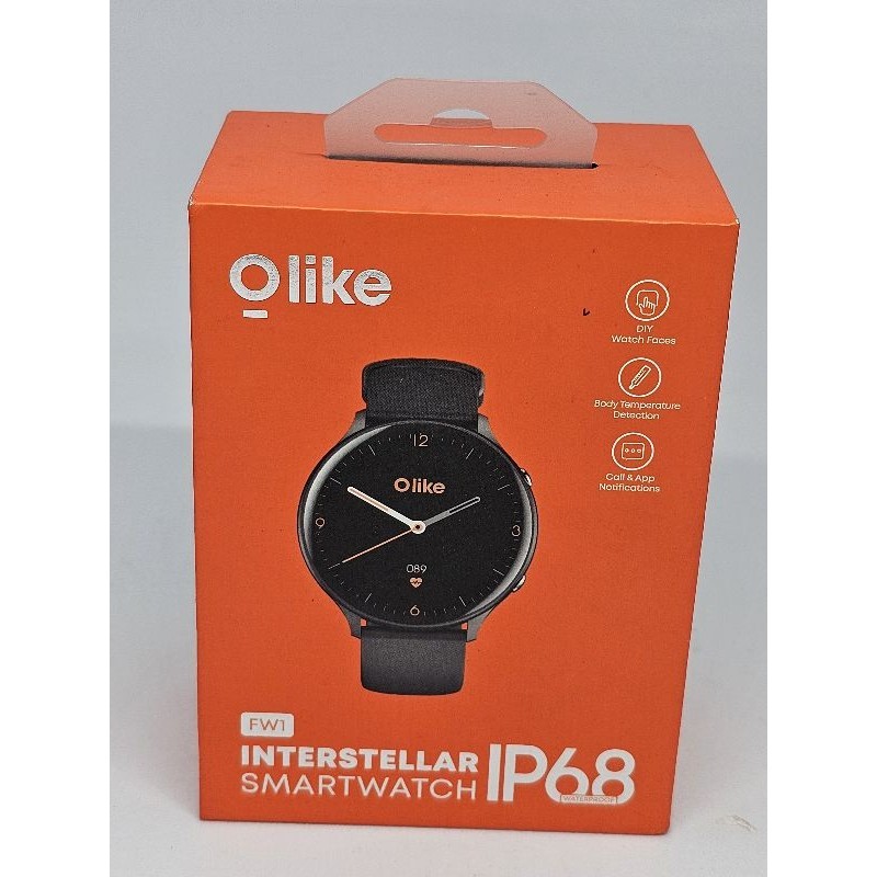 Jual Olike FW1 – Jam Tangan Pintar IP68, Body Temperature, Notif WA ...