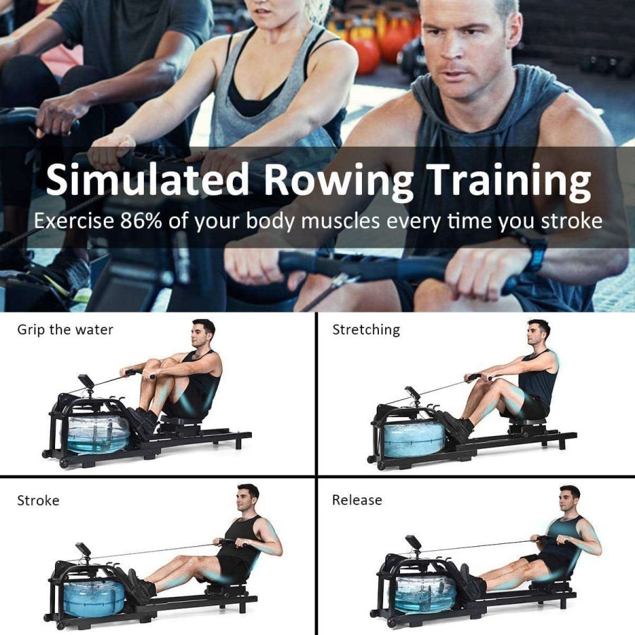 Jual Promo 1 Hari Alat Fitness water rower / rowing machine alt ...