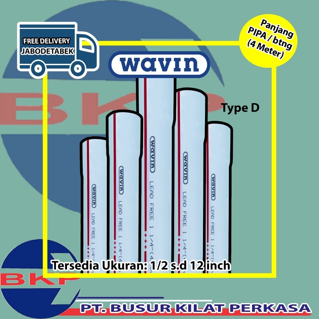 Jual Pipa Pvc Wavin uk. 4 inch Type D (Pengiriman Kurir Toko) | Shopee ...