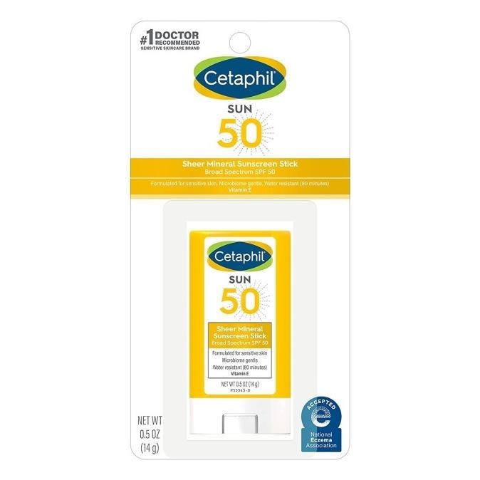 Jual CETAPHIL Sheer Mineral Sunscreen Stick Zinc Titanium Sensitive SPF ...