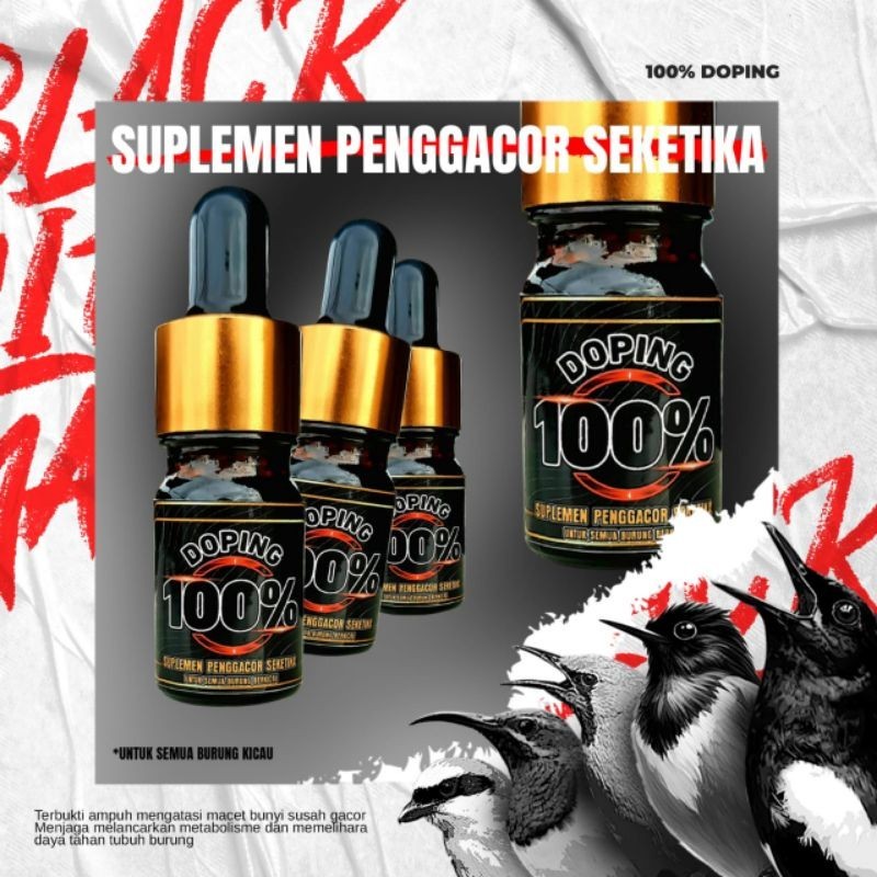 Jual DOPING 100% SUPLEMEN PENGGACOR BURUNG MURAI,KACER,PENTET,KOLIBRI ...