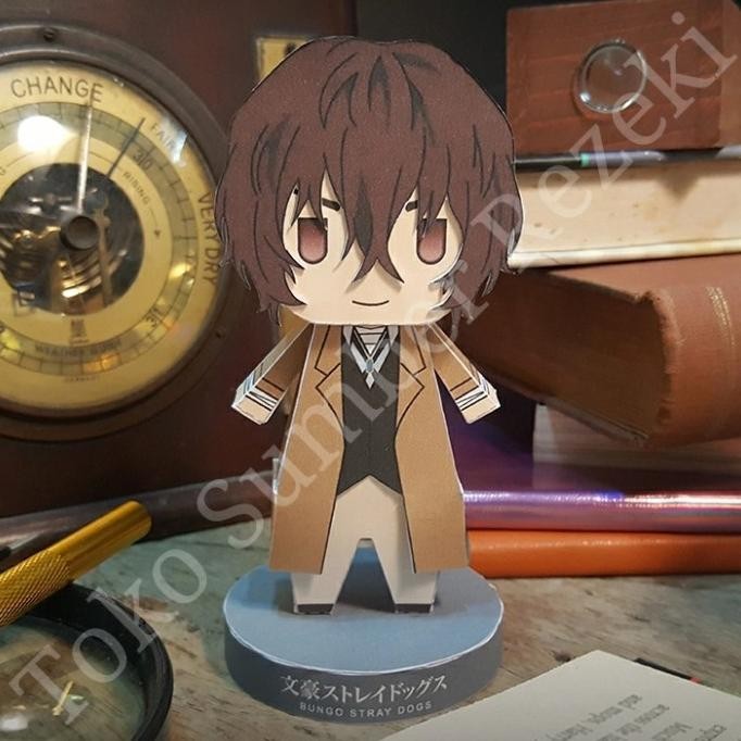 Jual Figure Bungo Stray Dogs Papercraft Osamu Dazai Paper Craft Bungou ...