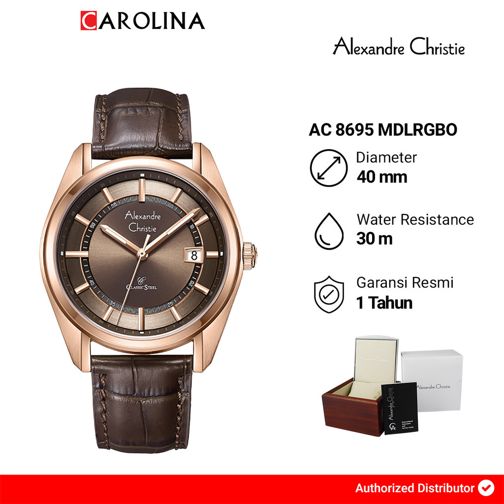 Jual Jam Tangan Pria Alexandre Christie Classic Steel AC 8695 MDLRGBO ...