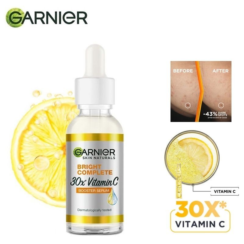 Jual GARNIER Bright Complete Vitamin C 30X Booster Serum | Shopee Indonesia
